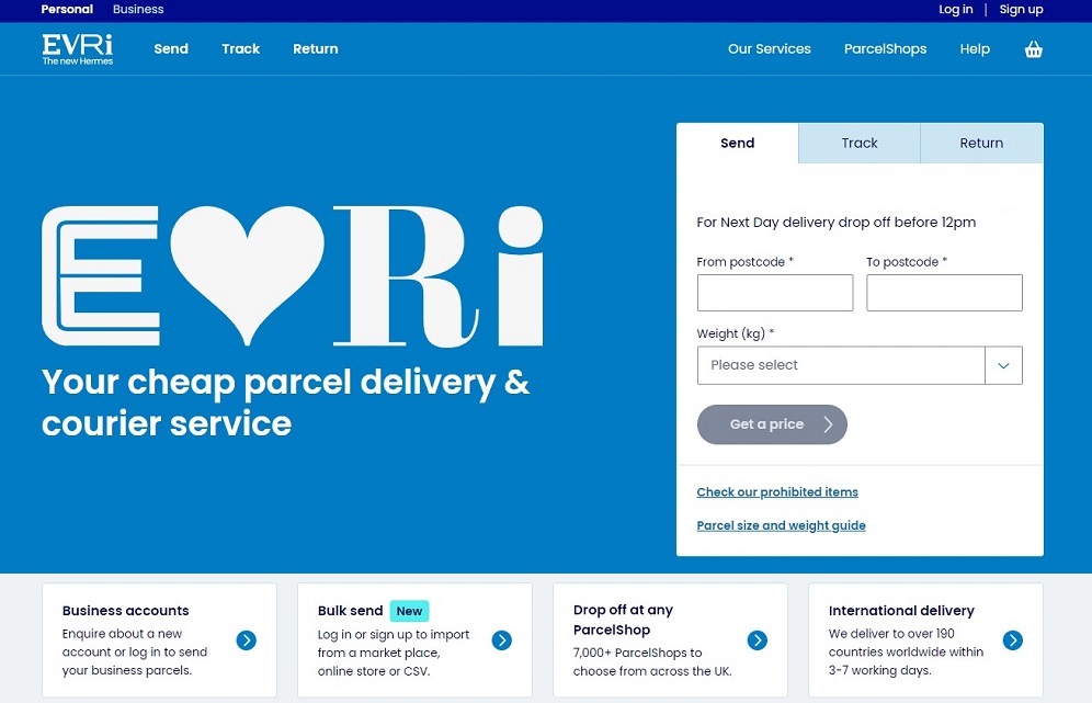 Evri Discount Offers & Cashback Deals | TopCashback